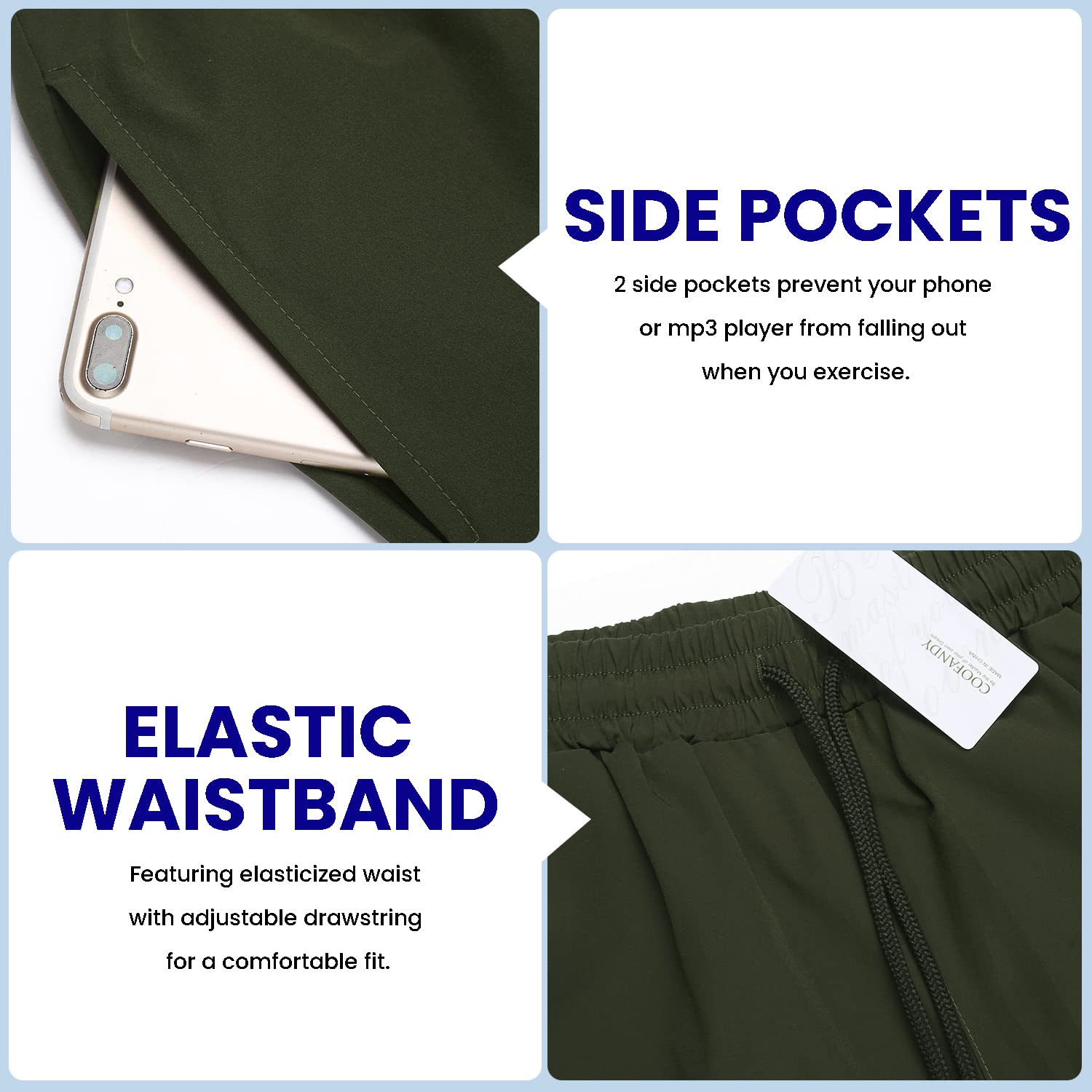 COOFANDY Men's 2 Pack Gym Workout Shorts 7 Inch Quick Dry Athletic Shorts Lightweight Running Shorts with Pockets