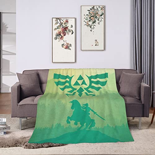 TeeDemon Legend Blanket Ultra-Soft Bedding Skin Friendly Flannel All Seasons for Bedroom Sofa Comfortable Throw Blanket, 80''x60''