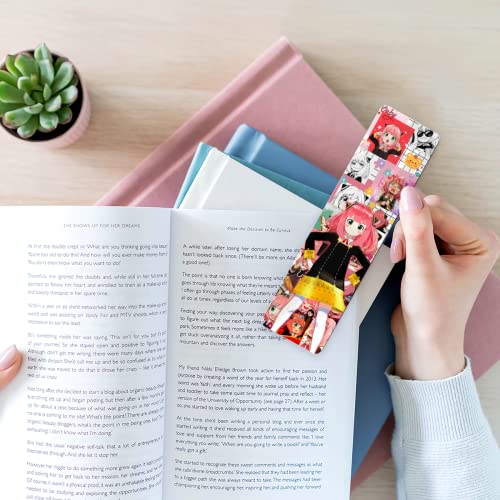 Bookmarks Ruler Metal Anya Bookworm Spy Tassels Bookography Measure Reading for Book Bibliophile Gift Reading Christmas Ornament Markers
