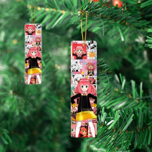 Bookmarks Ruler Metal Anya Bookworm Spy Tassels Bookography Measure Reading for Book Bibliophile Gift Reading Christmas Ornament Markers