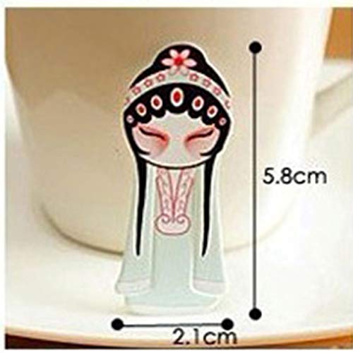 NHW 35Pcs Exquisite Chinese Classical Beijing Peking Opera Mini Facebook Bookmarks Creative Stationery Set Best Gift for Student (7)