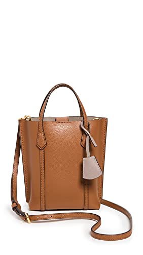 Tory Burch Women's Perry Mini Tote, Light Umber, Brown, One Size