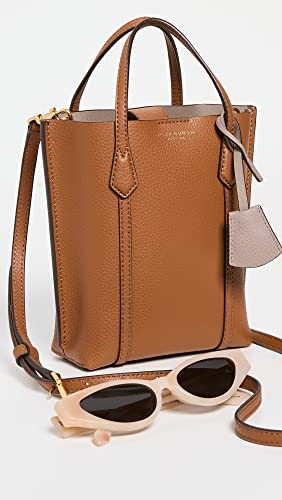 Tory Burch Women's Perry Mini Tote, Light Umber, Brown, One Size