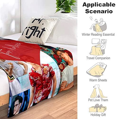 Super Soft Blanket Cozy Flannel Throw Blanket Lightweight Merchandise 3D Print Microfiber All Season Bedding for Gifts Living Room Sofa 50"x40"