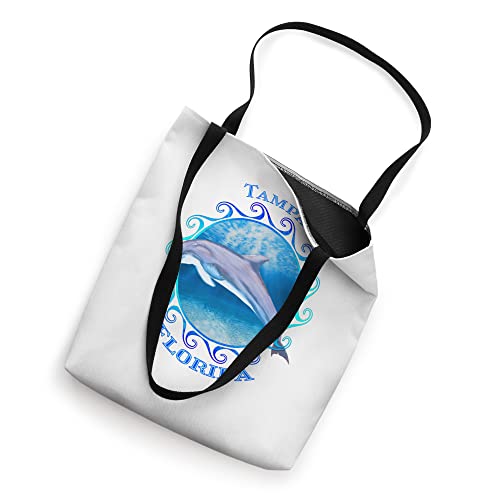 Tampa Florida Vacation Souvenir Dolphin Tote Bag