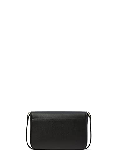 Kate Spade New York Sadie Envelope Leather Crossbody Purse (Black)