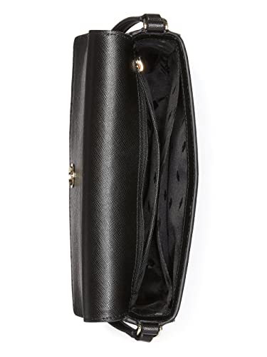 Kate Spade New York Sadie Envelope Leather Crossbody Purse (Black)