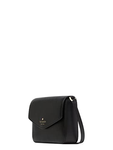 Kate Spade New York Sadie Envelope Leather Crossbody Purse (Black)