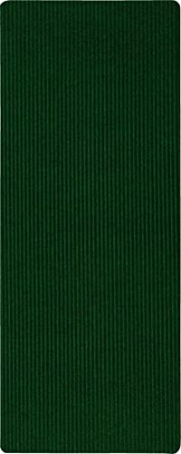 Mohawk Home Utility Floor Mat Solid Dark Forest Green (2' x 6') Perfect for Garage, Entryway, Porch, and Laundry Room