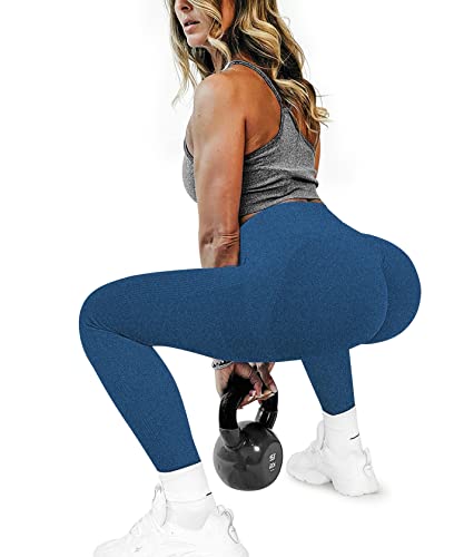 GILLYA Scrunch Butt Leggings for Women,Seamless High Waisted Yoga Pants 4 Way Stretch, Squat Proof Gym Workout Leggings for Women Tummy Control
