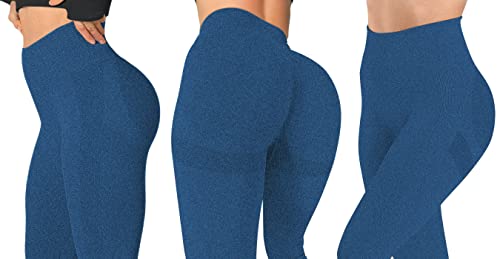 GILLYA Scrunch Butt Leggings for Women,Seamless High Waisted Yoga Pants 4 Way Stretch, Squat Proof Gym Workout Leggings for Women Tummy Control