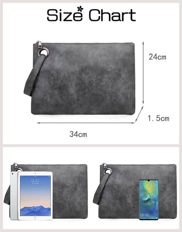 HANDAFA Patchwork Western Clutch Evening Handbag Color Block Clutch Bag Wristlet Handbags For Women(Black)