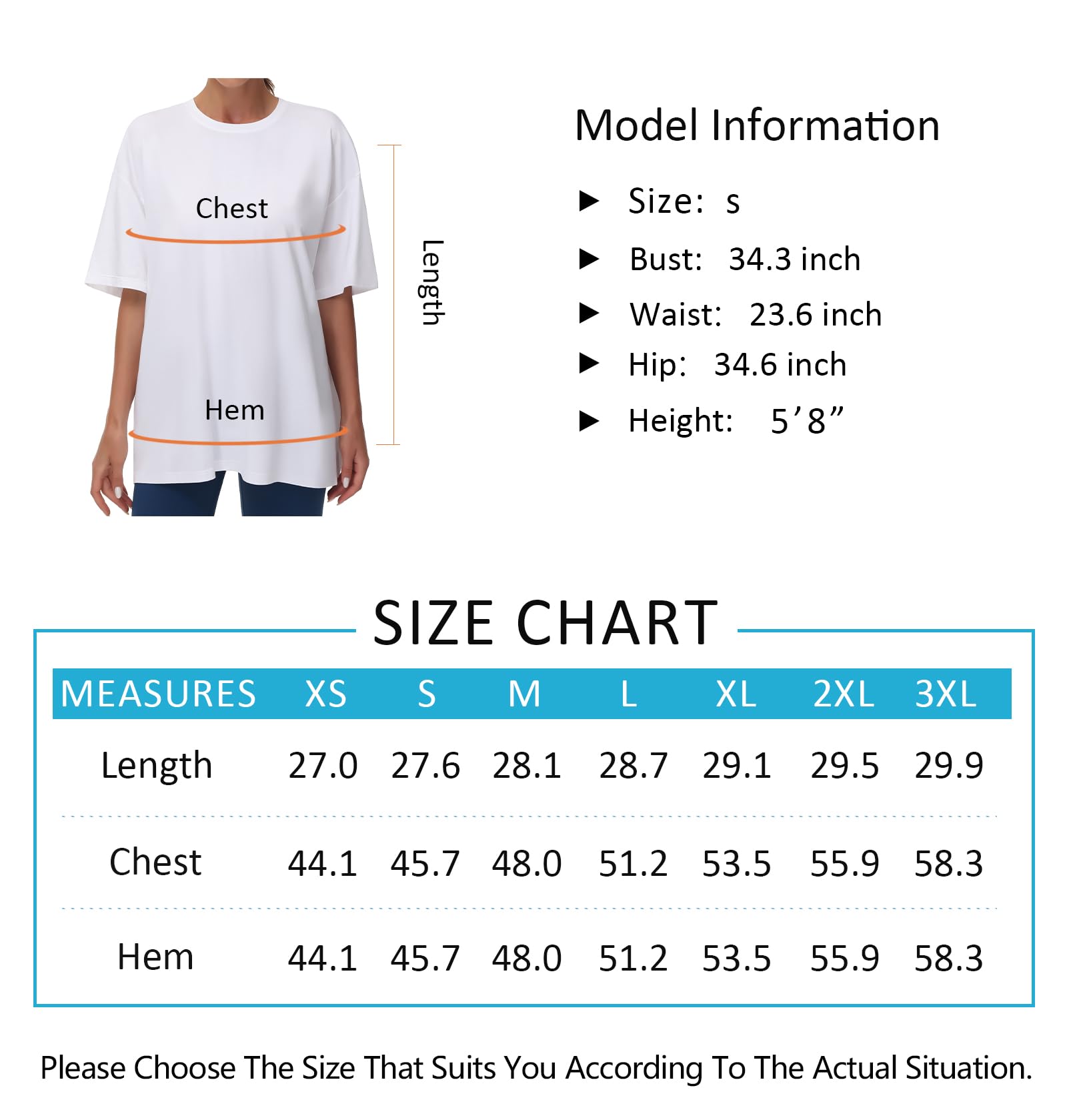 THE GYM PEOPLE Women's Casual Oversized T-Shirts Summer Crewneck Short Sleeve Workout Basic Tee Tops Heather Grey