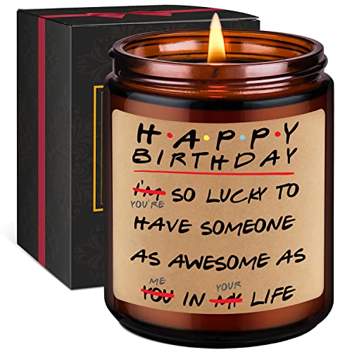 GSPY Scented Candles - Happy Birthday Candles for Men, Women - Funny Birthday Candles, Funny Birthday Gifts for Husband, Boyfriend, Best Friend, Son, Daughter, Gay, Guy - Happy Bday Gifts for Him, Her