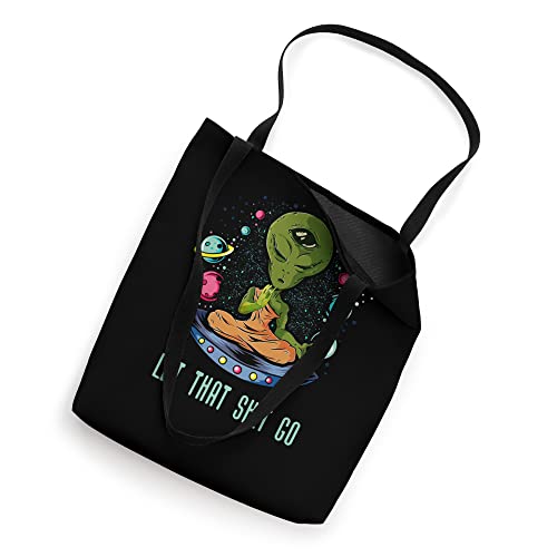 Let That Shit-Go Alien Buddha Idea Meditation Tote Bag