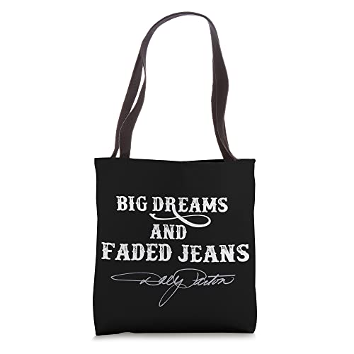 Big Dreams and Faded Jeans Dolly Parton Tote Bag