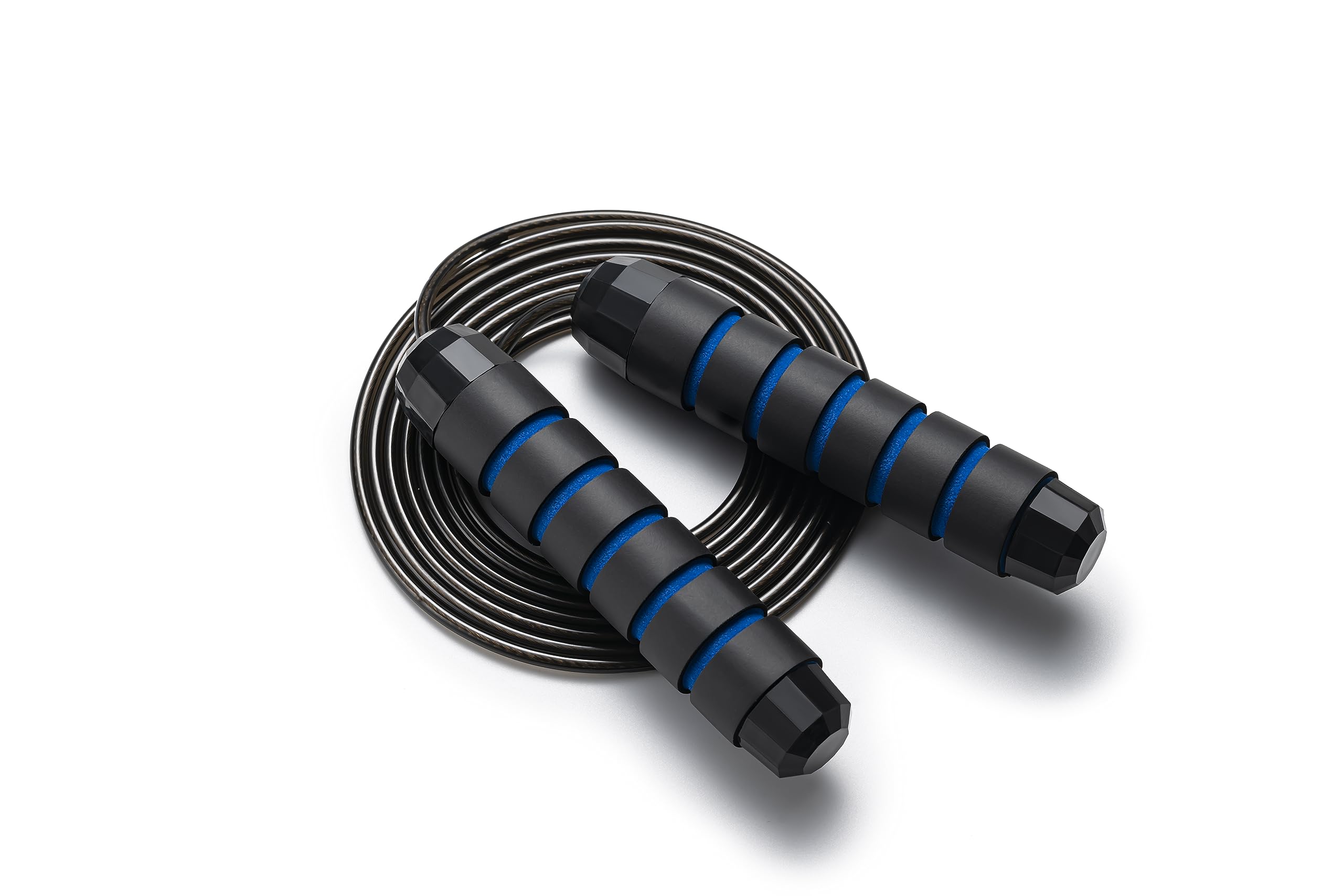 BOOMIBOO Jump Rope, Adjustable Jump Ropes,Skipping Rope Tangle-Free Rapid Speed with Ball Bearings for Women Men Kids,Exercise & Slim Body Jumprope at Home School Gym