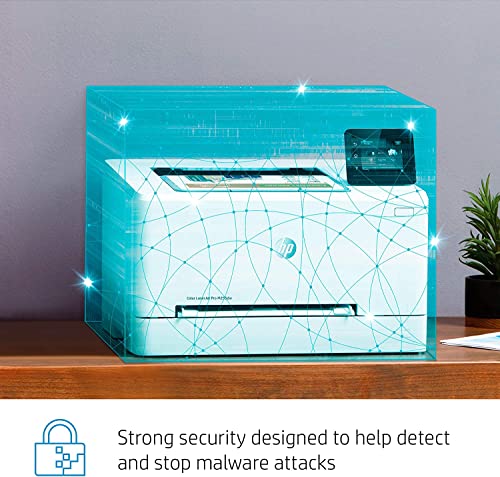HP Color Laserjet Pro M255dw Wireless Laser Printer-Remote Mobile Print, Auto Duplex Printing,22 ppm, 250-Sheet,Compatible with Alexa, White- WULIC Printer Cable.
