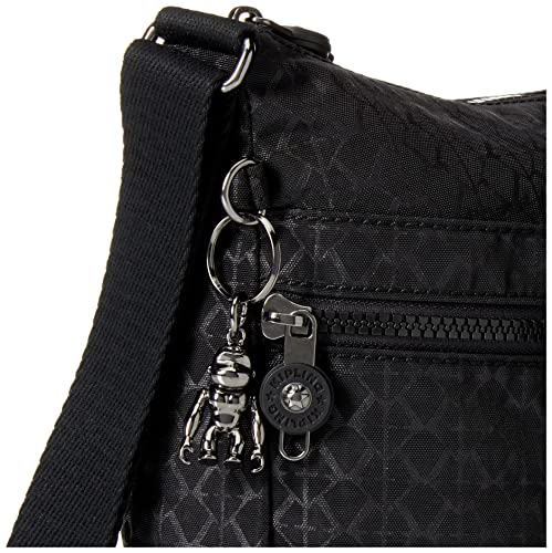 Kipling Womens WomenÂ’s Izellah Crossbody Bag, Super Light Everyday Purse, Nylon Shoulder Bag, Signature Emb, 13 L x 9 H 4.75 D US