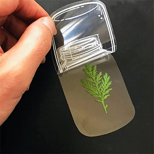 LCLZ 40 PCS Transparent Dried Flower Bookmarks, DIY Handmade Bookmarks Blank Set, Dried Flower Bookmark Bottle, Clear Drift Bottle Bookmark, Plant Flower Bookmark Maker (A)