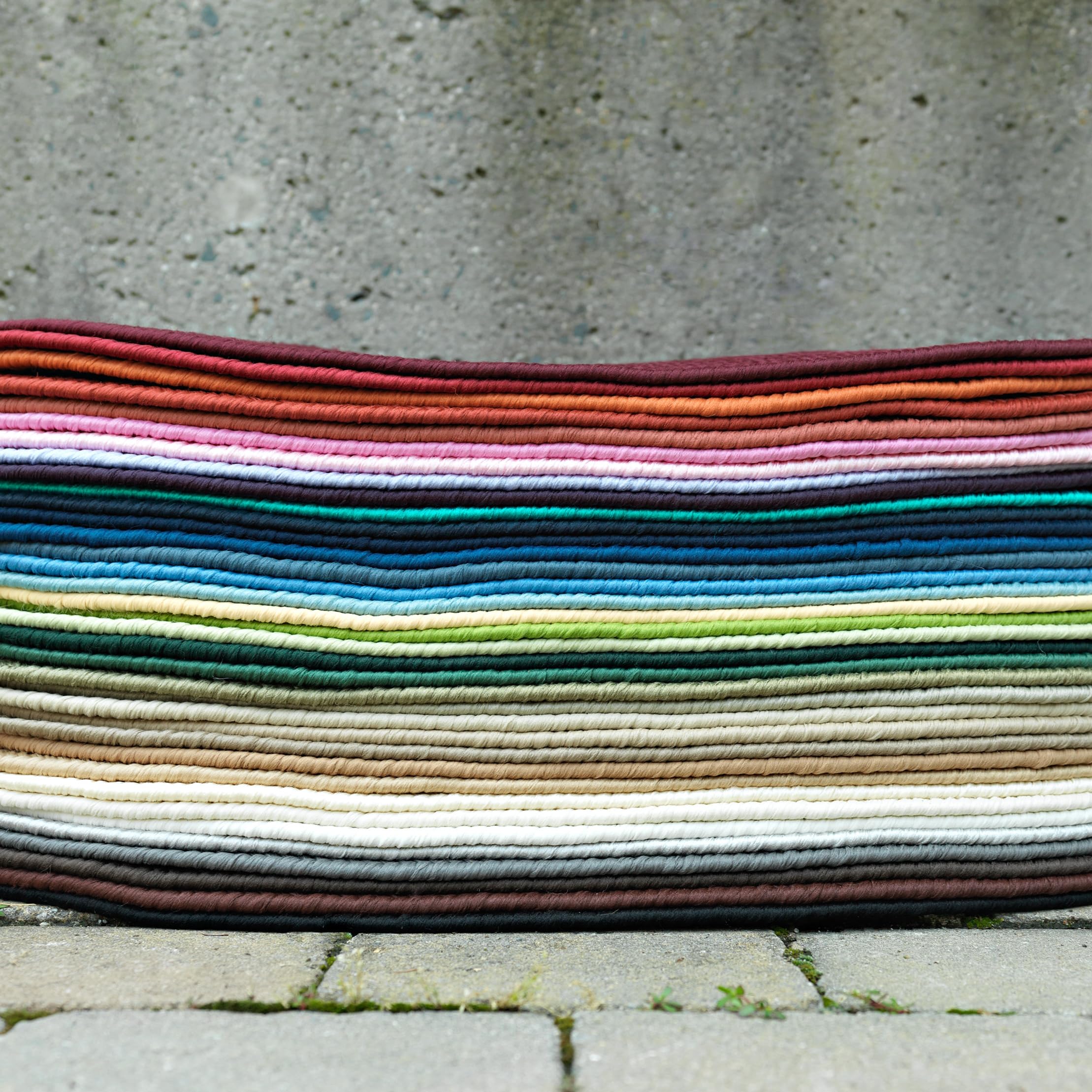 Boca Raton Polypropylene Braided Rug 4x6 White
