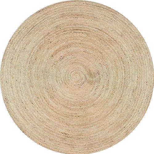 Hand Braided Round Jute Rug Area 4x4 Round Rug Custom Size Round Rug Indian Handmade Home Decor Round Rug 120x120 cm