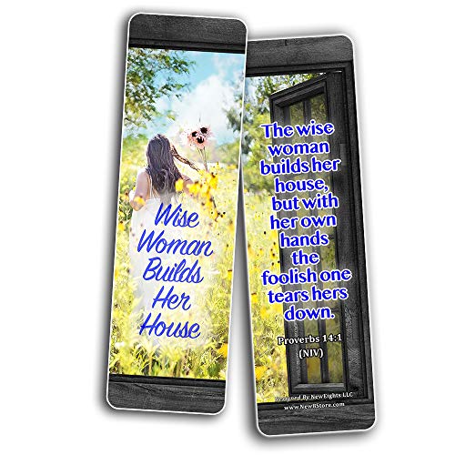 Devotional Bible Verses for Women Bookmarks (60 Pack) - Perfect Giveaways for Sunday School and Ministries Designed to Inspire Women