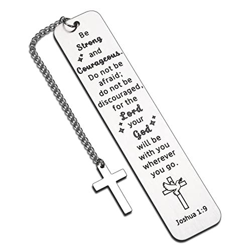 Christian Religious Gifts for Women Men, Bible Verse Inspirational Bookmark for Book Lover, Easter Day Birthday Graduation Gift for Kid Teen Boy Girl, Church Bulk Baptism Gift for Him Her Son Daughter