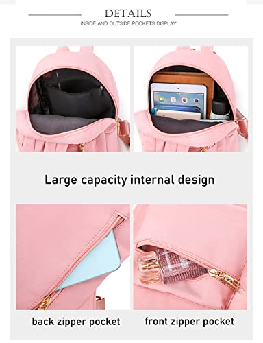 ZFOFLIK Bunny Backpack for Gilrs,Mini Purse Backpack Cute Kawaii Backpack Small Bunny Purse backpack with Plush Pendant(Pink)