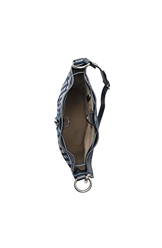 Frye Melissa Denim Drawstring Hobo, Navy