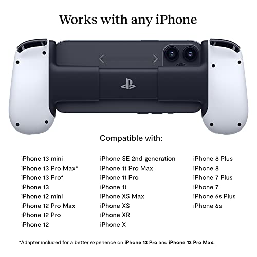 BACKBONE One Mobile Gaming Controller for iPhone [PlayStation Edition] - Enhance Your Gaming Experience on iPhone - Play PlayStation, Steam, Fortnite, Apex, Call of Duty, Genshin Impact & More