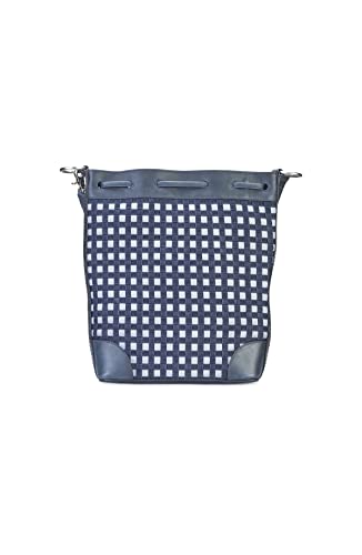 Frye Melissa Denim Drawstring Hobo, Navy