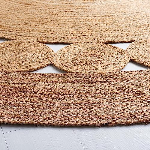Hand Braided Round Jute Rug Area Round Rug Custom Size Round Rug Indian Handmade Home Decor Round Rug 120x120 cm