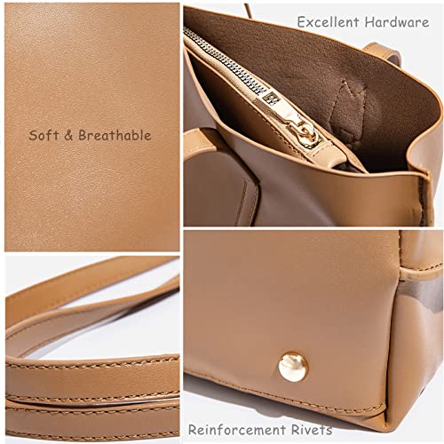 Women Tote Handbags, Soft Hobo Shoulder Purse Top Handle Satchel Bags Large Capacity for Work, Travel, Gift etc, Light Blue