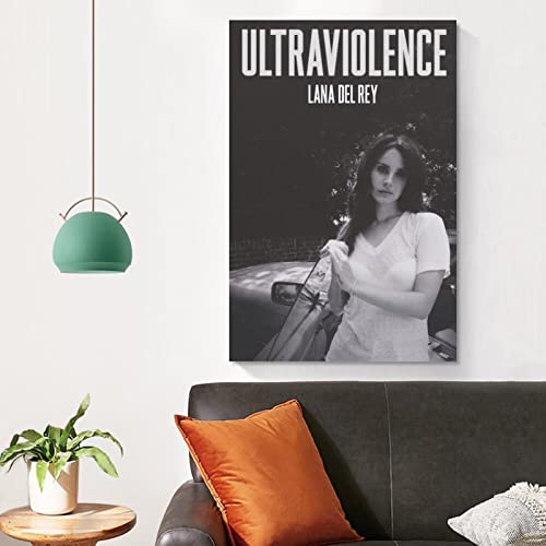 QIUFENG Qiufeng2015 3 Panel Hanging Posters Vertical Ultraviolence Lana Del Rey Unframe-Style 12x18inch(30x45cm)