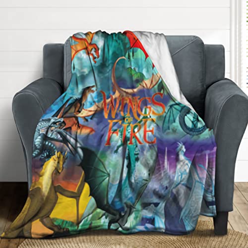 Fantasy Novel 3D Printed Anti Pilling Flannel Blanket Warm Throw Blanket Ultra-Soft and Suitable for All Seasons Luxurious Carpet 50"X40"