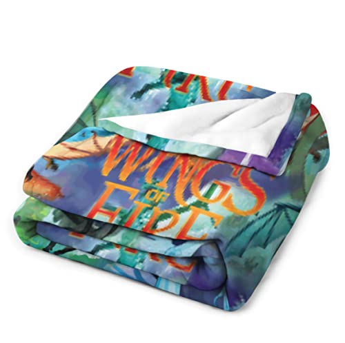 Fantasy Novel 3D Printed Anti Pilling Flannel Blanket Warm Throw Blanket Ultra-Soft and Suitable for All Seasons Luxurious Carpet 50"X40"