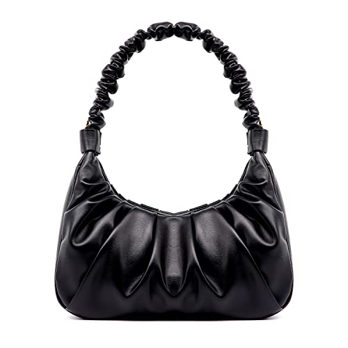 PS PETITE SIMONE Small White Purse Sofii Shoulder Bag Mini Black Clutch Purses for Women Trendy Handbag Beige Purse