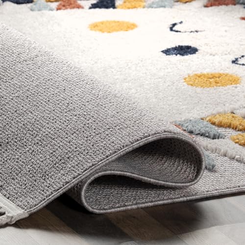 nuLOOM Amiah Graphic 4x6 Area Rug for Living Room Bedroom Dining Room Nursery Kitchen, Multicolor