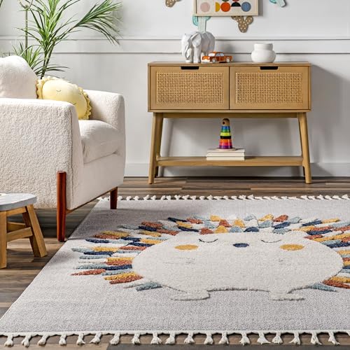 nuLOOM Amiah Graphic 4x6 Area Rug for Living Room Bedroom Dining Room Nursery Kitchen, Multicolor