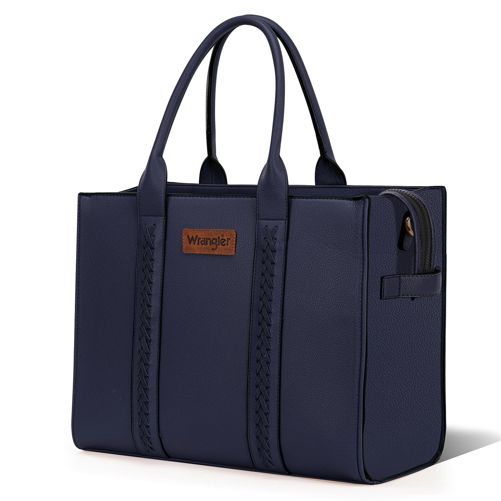 × Wrangler Tote Bag for Women Shoulder Purse Handbag with Zipper Crossbody Bag WG70-8317-BL