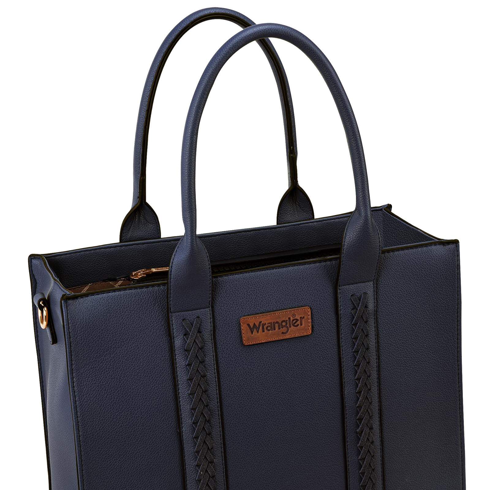 × Wrangler Tote Bag for Women Shoulder Purse Handbag with Zipper Crossbody Bag WG70-8317-BL