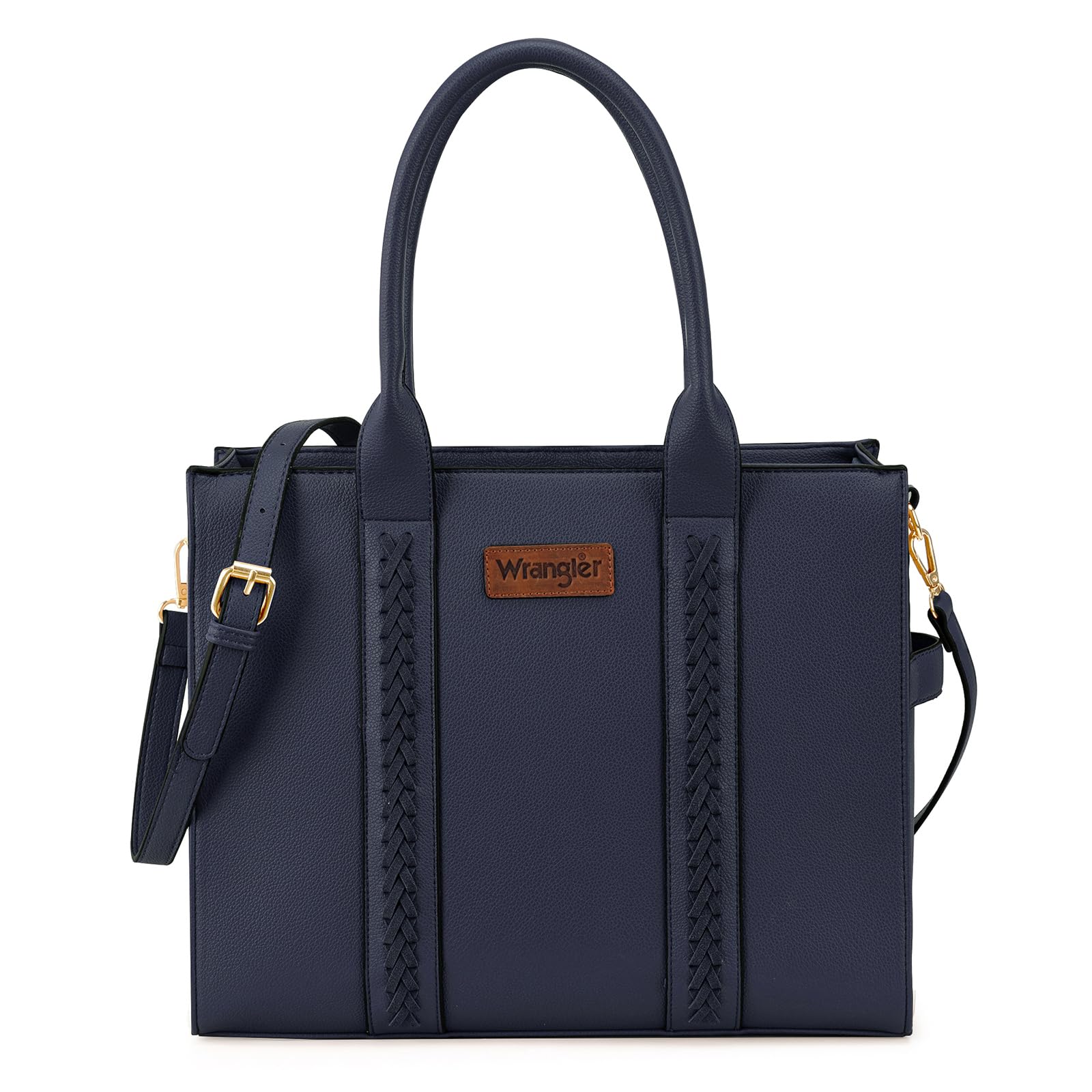 × Wrangler Tote Bag for Women Shoulder Purse Handbag with Zipper Crossbody Bag WG70-8317-BL