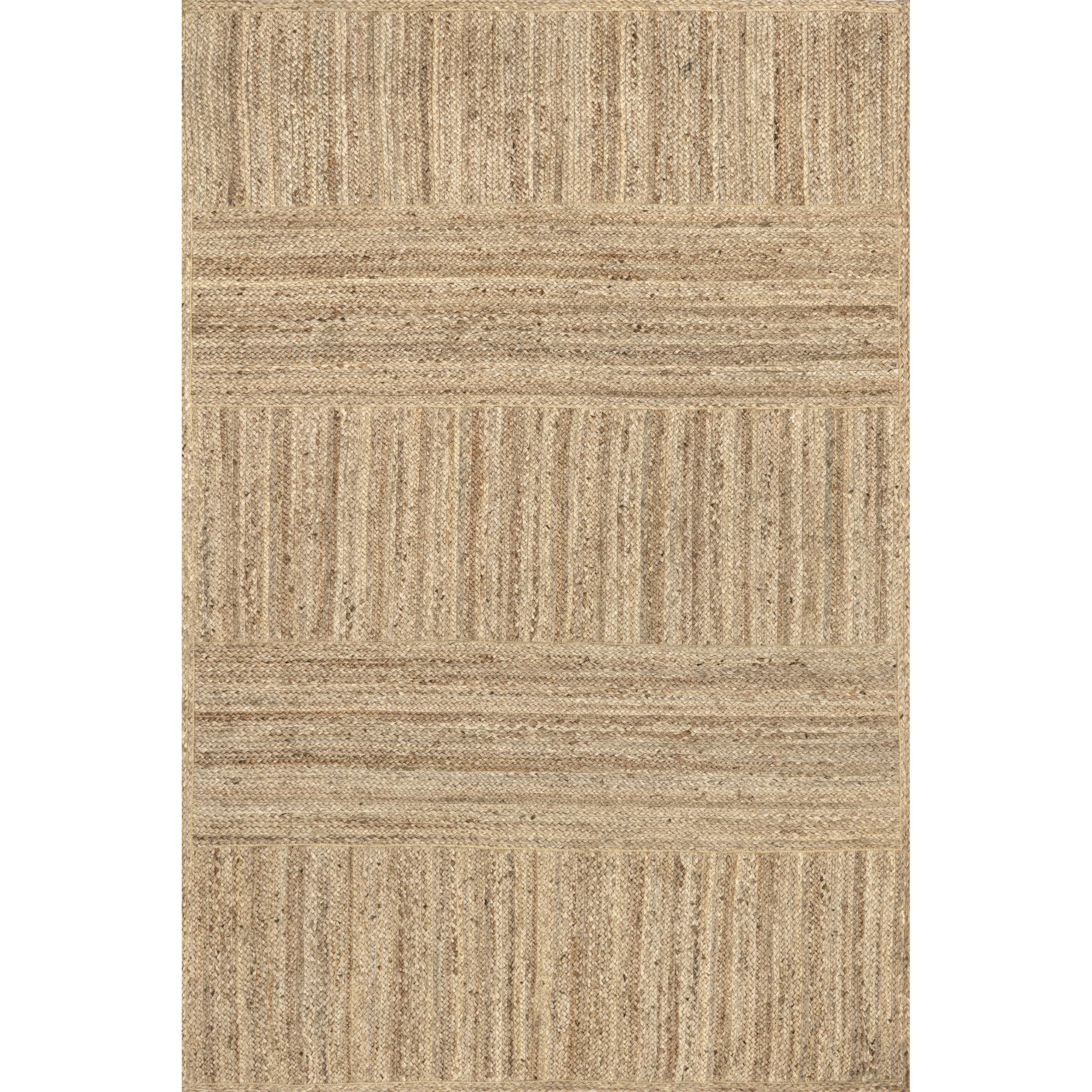 Rugs USA x Lauren Liess Alder Jute Area Rug, 4x6, Natural