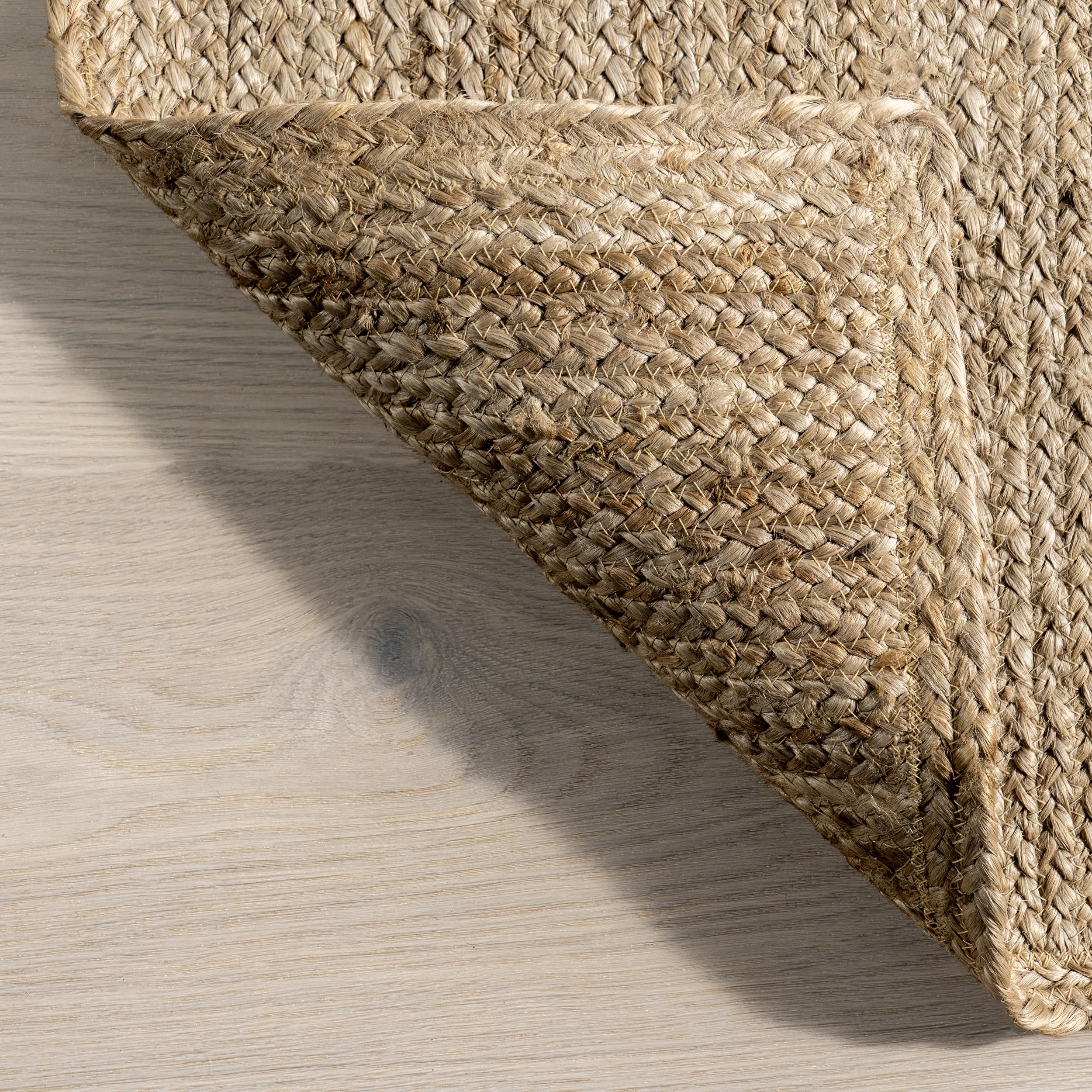 Rugs USA x Lauren Liess Alder Jute Area Rug, 4x6, Natural