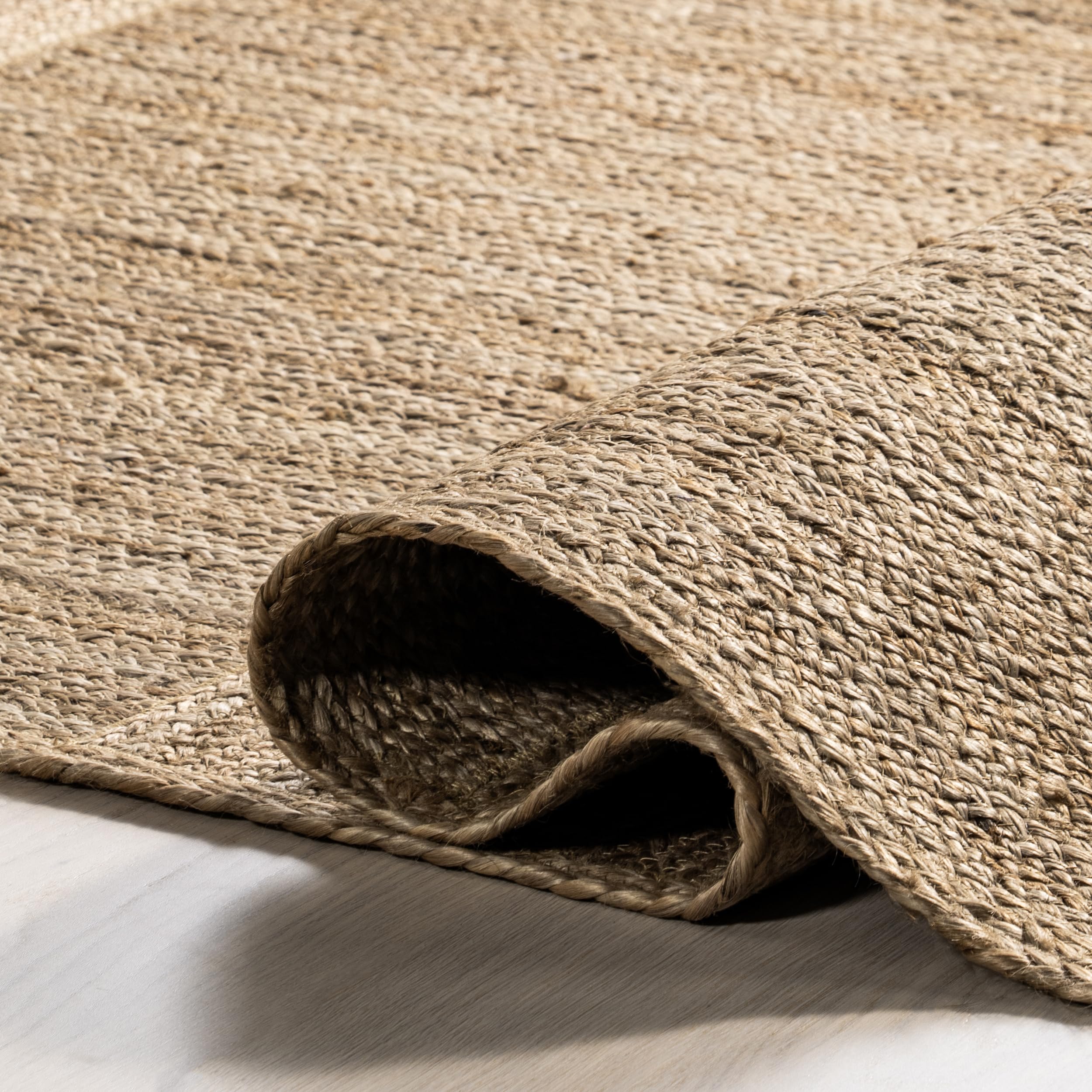 Rugs USA x Lauren Liess Alder Jute Area Rug, 4x6, Natural