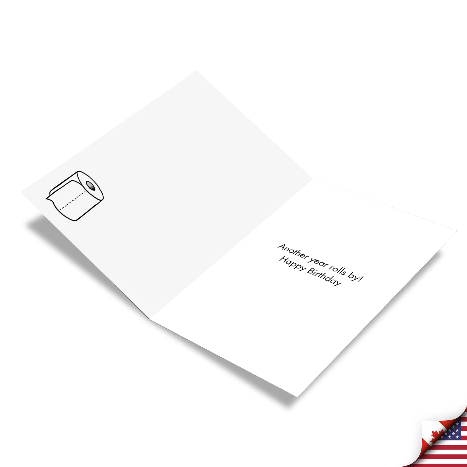 NobleWorks - 1 Happy Birthday Greeting Card Funny - Cartoon Comic Humor, Celebrate Birthdays Notecard - Welcome Mat C9283BDG