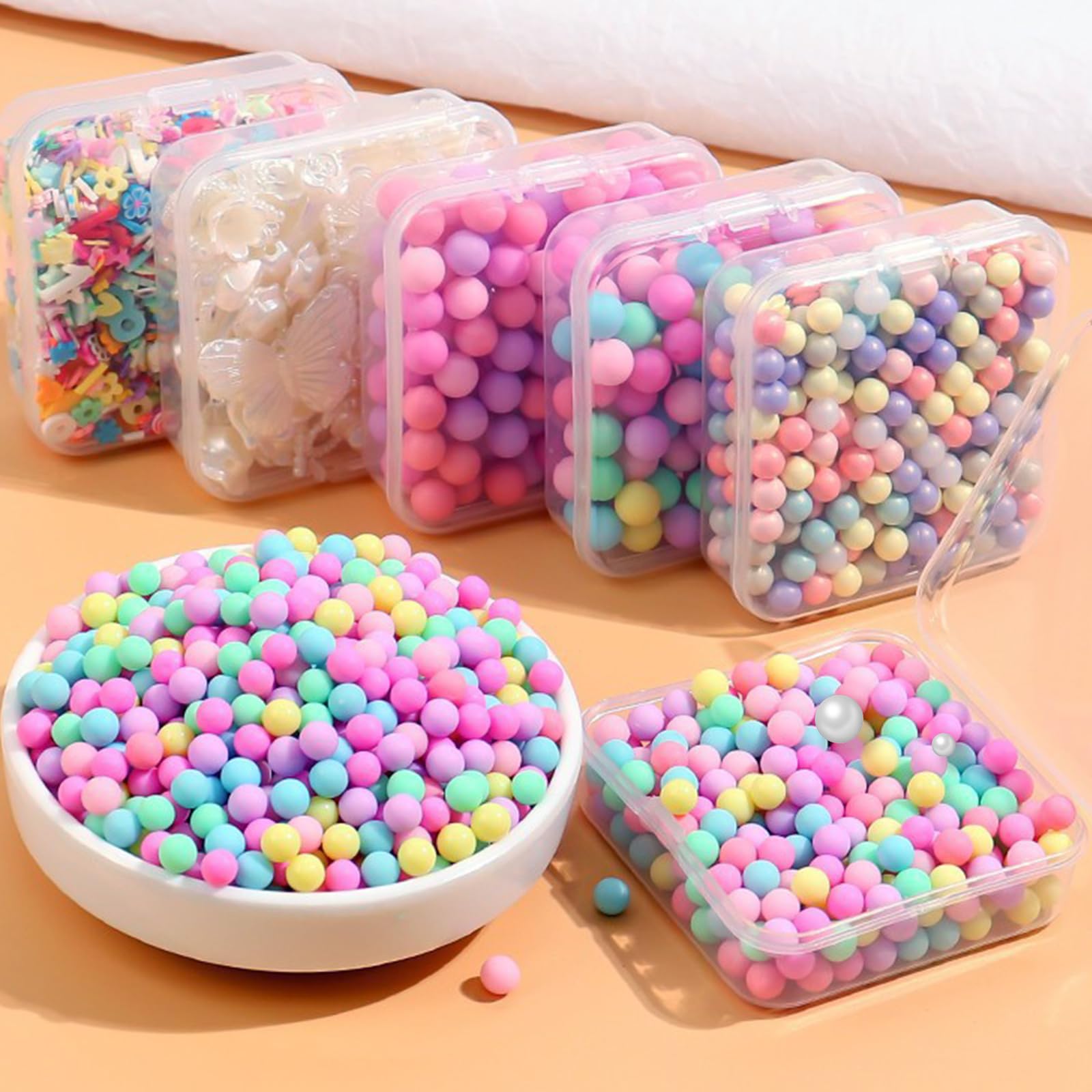 SanerDirect 32 Grids Diamond Painting Drill Storage Containers, Diamond Organizer Case Embroidery Beads Storage Box with Label