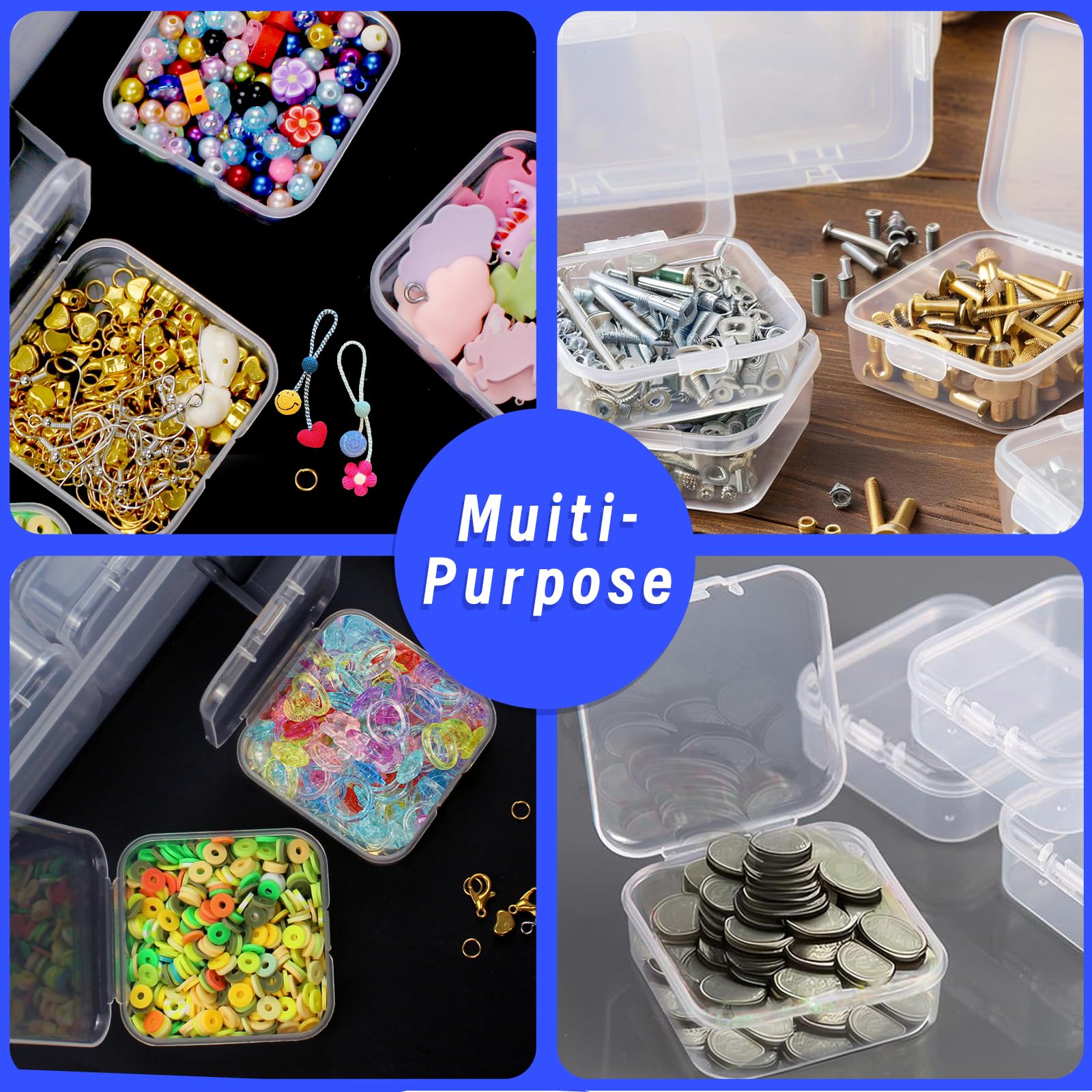 SanerDirect 32 Grids Diamond Painting Drill Storage Containers, Diamond Organizer Case Embroidery Beads Storage Box with Label
