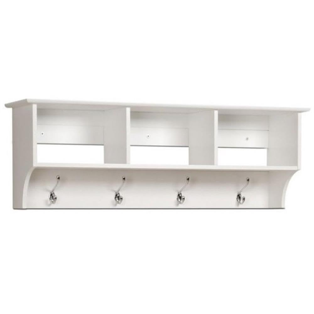 Prepac Entryway Cubbie Shelf, White